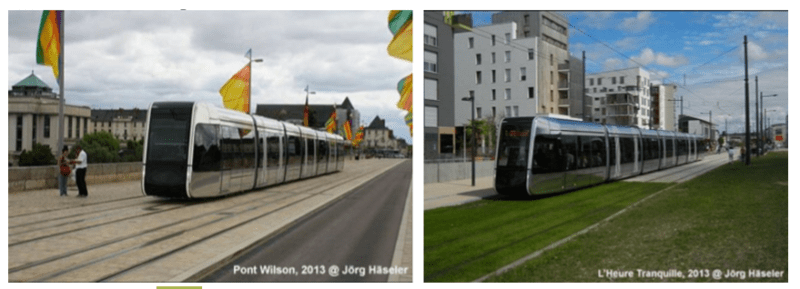 Wire free, no catenary, no overhead wire no overhead line, trams ...